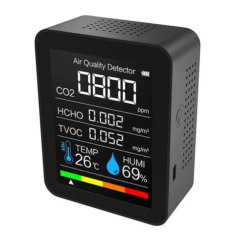 Portable Air Quality Detector Digital Temperature Humidity Sensor Tester Co2 Carbon Dioxide Tvoc