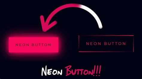 Amazing Neon Button Using Html Css Do You Know This Designpinkweb0