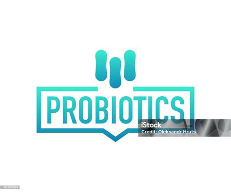 Probiotics입니다 배지 라벨 아이콘 스탬프 로고 벡터 일러스트입니다 개념에 대한 스톡 벡터 아트 및 기타 이미지 개념 건강관리와 의술 건강한 생활방식 Istock