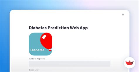 diabetes prediction webapp · streamlit