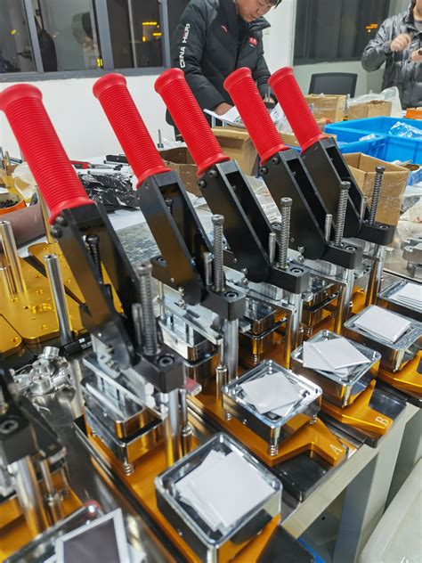 50 50mm Square Magnet Button Machine Complete Set