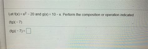 Solved Let F X 3x2 1 And G X 2x 6 Find The