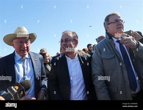 Mexican Foreign Secretary Marcelo Ebrard Governor Of Sonora Alfonso