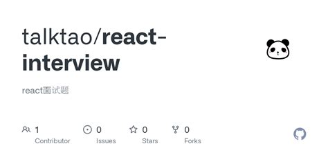Github Talktao React Interview React