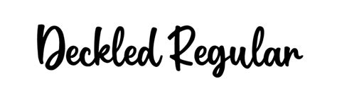 Deckled Regular Font