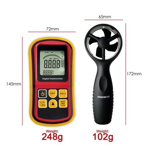 Digital Anemometer With Sensor Vane Probe Discount Instruments