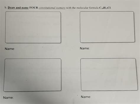 Solved Help I Need Help With Constitutional Isomers Draw Chegg