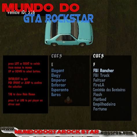 Mundo Do Gta Sa Mods Vehicle Spawn