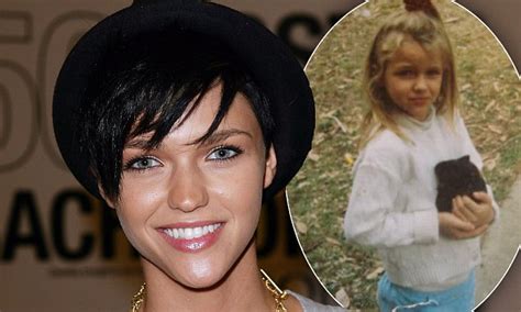 Ruby Rose Showcases Long Blonde Mane In Throwback Photo At Age Four On Instagram Daily Mail Online