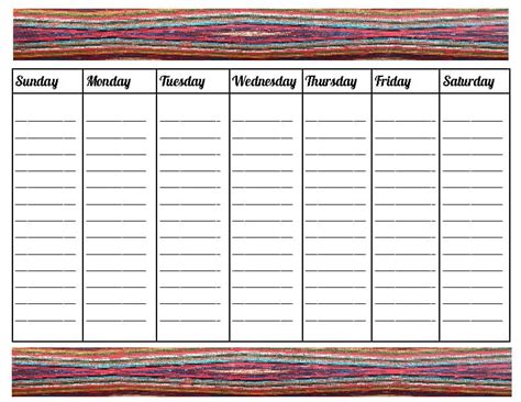 Calendar Sunday Through Saturday By Jenni En Français Tpt
