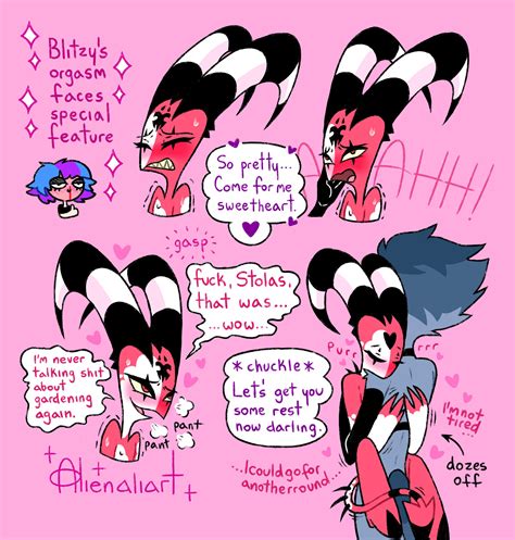 Rule 34 2boys After Sex Alienaliart Avian Blitzo Helluva Boss Blush