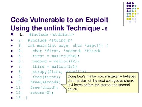 Ppt Secure Coding In C And C Dynamic Memory Management Powerpoint