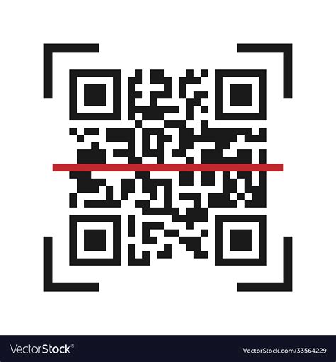 Icon For Scanning Qr Code Simple Design Royalty Free Vector