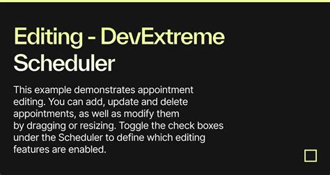 Editing Devextreme Scheduler Codesandbox