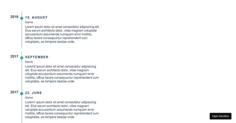 Timeline Vue Codesandbox