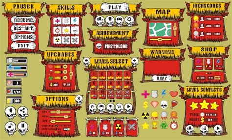 Premium Vector User Interface For Creating Game