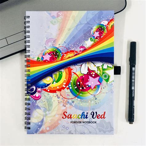 Personalised Rewritable Notebook Psychedelic