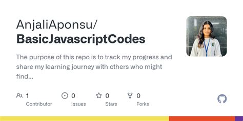 Pull Requests · Anjaliaponsubasicjavascriptcodes · Github