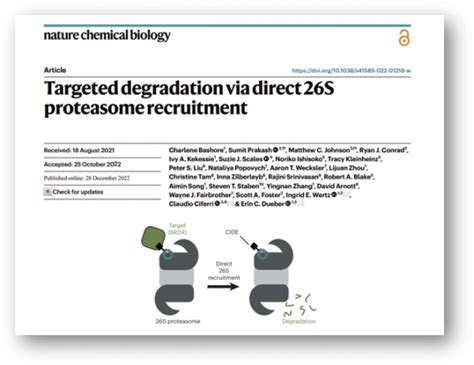 제넨텍 ‘프로테아좀 직접 분해” 新tpd 전략 논문” 바이오스펙테이터