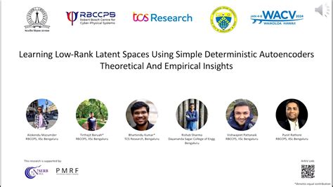 Wacv 2024 Learning Low Rank Latent Spaces Using Simple Deterministic