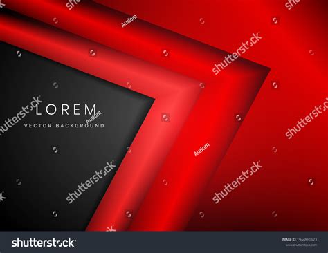 Abstract Red Arrow Overlap Layer On Stock Vector Royalty Free