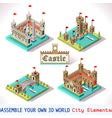 City Map Set 03 Tiles Isometric Royalty Free Vector Image