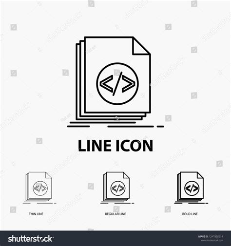 Code Coding File Programming Script Icon Stock Vector Royalty Free