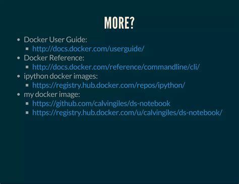 Using Python And Docker For Data Science Ppt