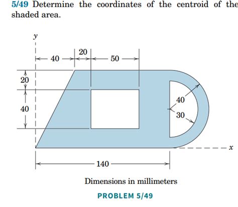 5 49 ﻿determine The Coordinates Of The Centroid Of