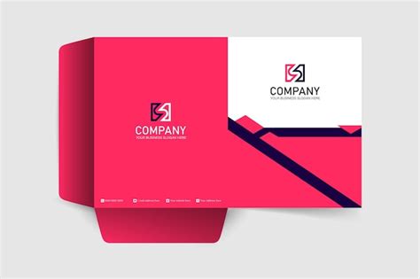 Premium Vector Modern Folder Design Presentation Folder Template