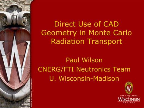 Pdf Direct Use Of Cad Geometry In Monte Carlo Radiation Transport Dokumentips