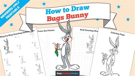 How To Draw Bugs Bunny Really Easy Drawing Tutorial Bugs Drawing Bugs Bunny Drawing Easy