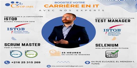 Parcours Test Logiciel Istqb Selenium Test Manager Scrum