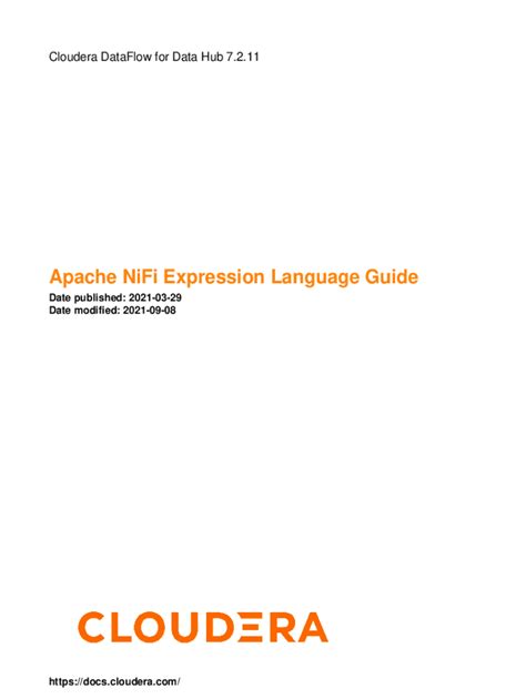 Fillable Online Nifi Cheat Sheet Lester Martin Fax Email Print Pdffiller