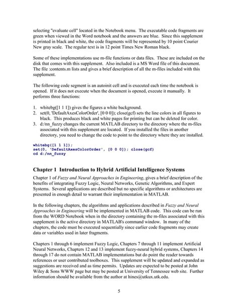 Fuzzy And Neural Approaches In Engineering Matlab Pdf Programming