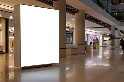 Mock Up Light Box Inside Store Premium Ai Generated Image