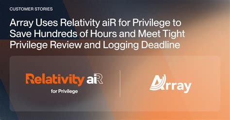 Array Relativity Air For Privilege Customers