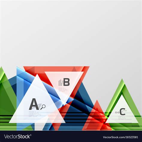 Color Triangles Background Design Royalty Free Vector Image