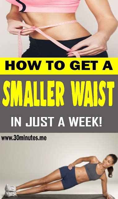 How To Get A Smaller Waist In Just A Week 77 Health Tips
