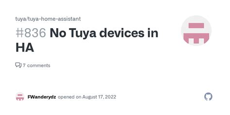 no tuya devices in ha · issue 836 · tuya tuya home assistant · github