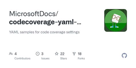 Github Microsoftdocs Codecoverage Yaml Samples Yaml Samples For Code Coverage Settings