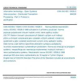 CSN ISO IEC 10026 3 Information Technology Open Systems Interconnection Distributed
