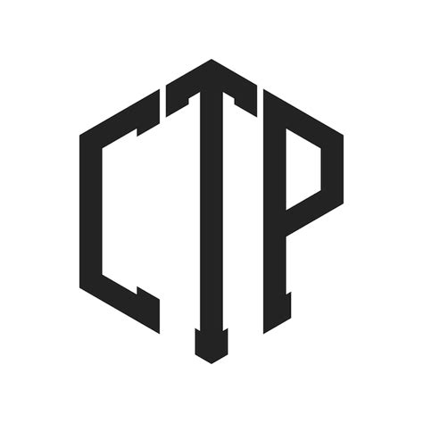 Premium Vector Ctp Logo Design Initial Letter Ctp Monogram Logo Using