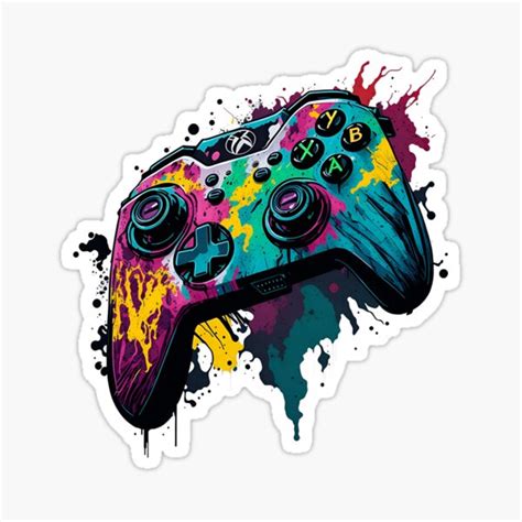 Colorful Xbox Controller Ai Generated Sticker For Sale By Manos Ch