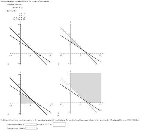 Solved Sketch The Region Corresponding To The System Of
