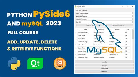 How To Make Crud Application With Pyside6 And Mysql Database 2023
