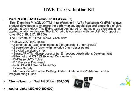 PPT Ultra Wide Band UWB Technology And Applications PowerPoint Presentation ID