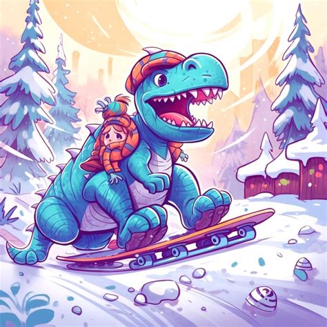 Gráfico De Dinossauro Foto Premium