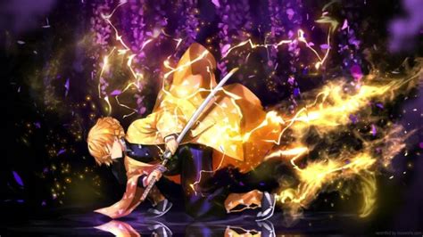 Zenitsu Thunder Breathing Kimetsu No Yaiba Live Wallpaper Moewalls