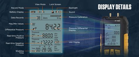 Pt520 Digital Manometer Air Pressure Gauge 100 200 Kpa 01 Resolution